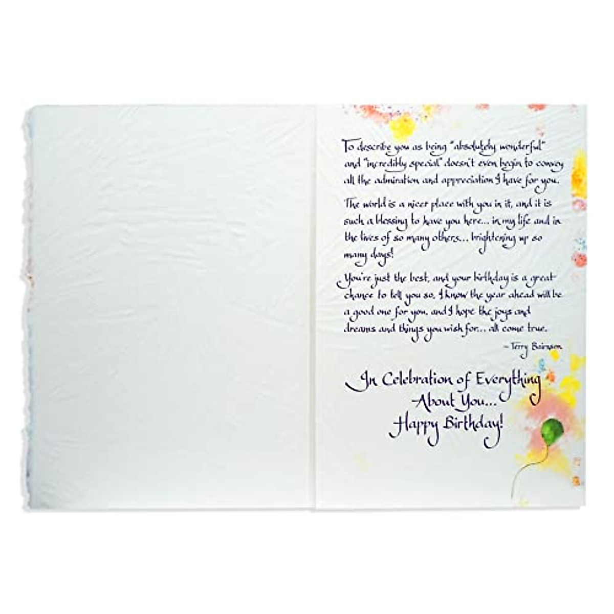 Blue Mountain Arts Birthday Card Assortment—4 Unique Greeting Cards with Uplifting Happy Birthday Wishes for the Special People in Your Life