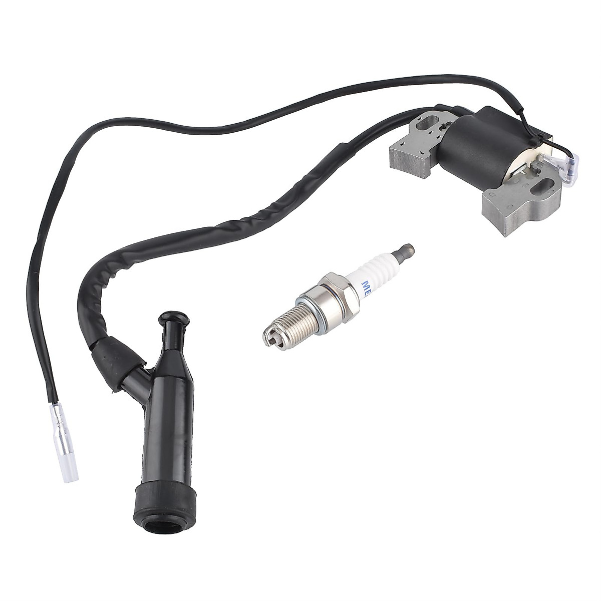 Cancanle Spark Plug and Ignition Coil Module for Honda GX240 GX270 GX340 GX390 8HP 11HP 13HP Engine