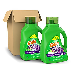 Gain Laundry Detergent Liquid Soap, Moonlight Breeze, 75 Fl Oz, Pack of 2