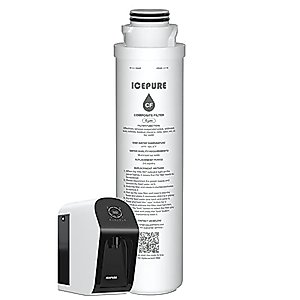 ICEPURE CTR-W1 CF Filter Replacement Cartridge, Replacement for Countertop Reverse Osmosis Water Filtration System, 3-6 Months Lifetime (1 Pack)