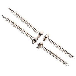 Ogrmar Neck Plate with Crews Chrome Replacement for Electric Guitar 1PCS