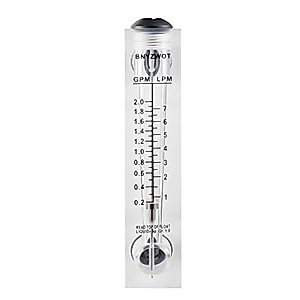 BNYZWOT LZT M-15 0.2-2GPM 1-7LPM Water Flow Meter Panel Mount Type Flowmeters