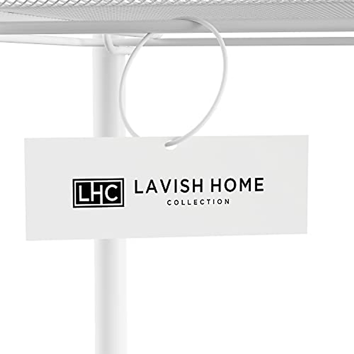 Lavish Home 5-Tiered Narrow Rolling Storage Shelves - Mobile Space Saving Utility Organizer Cart for Kitchen, Bathroom, Laundry, Garage or Office