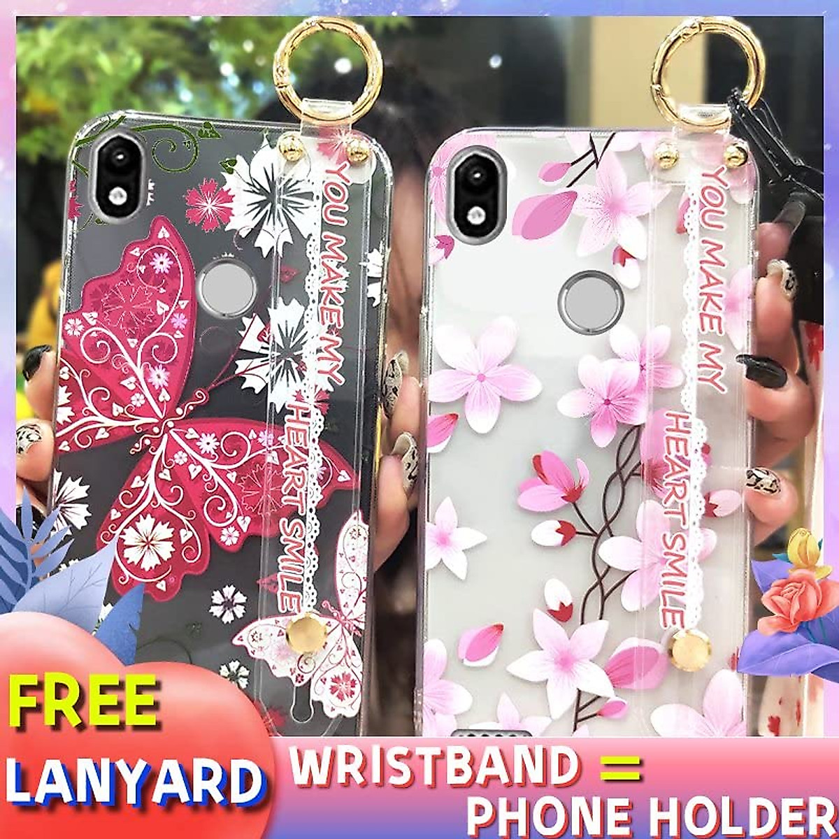 Beautiful Silicone Lulumi Phone Case for Infinix Smart 2 X5515, for Men Luxury TPU Shockproof Fashion Design Original Back Cover Glitter Durable Anime Soft Anti-dust Dirt-Resistant for Girls, 5