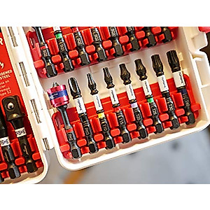 Norske Tools 40pcs Screwdriver Bit Set, Impact Torsion, PH Bits, SQ Bits, Torx Bits, Magnetic PH & SQ Float Collar, Socket Adapters, Nutsetters and Magnetic Bit Holder