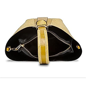 DANN Women's Leather Handbags Women's Bucket Tote Bags Shoulder Messenger Bags (Color : D, Size