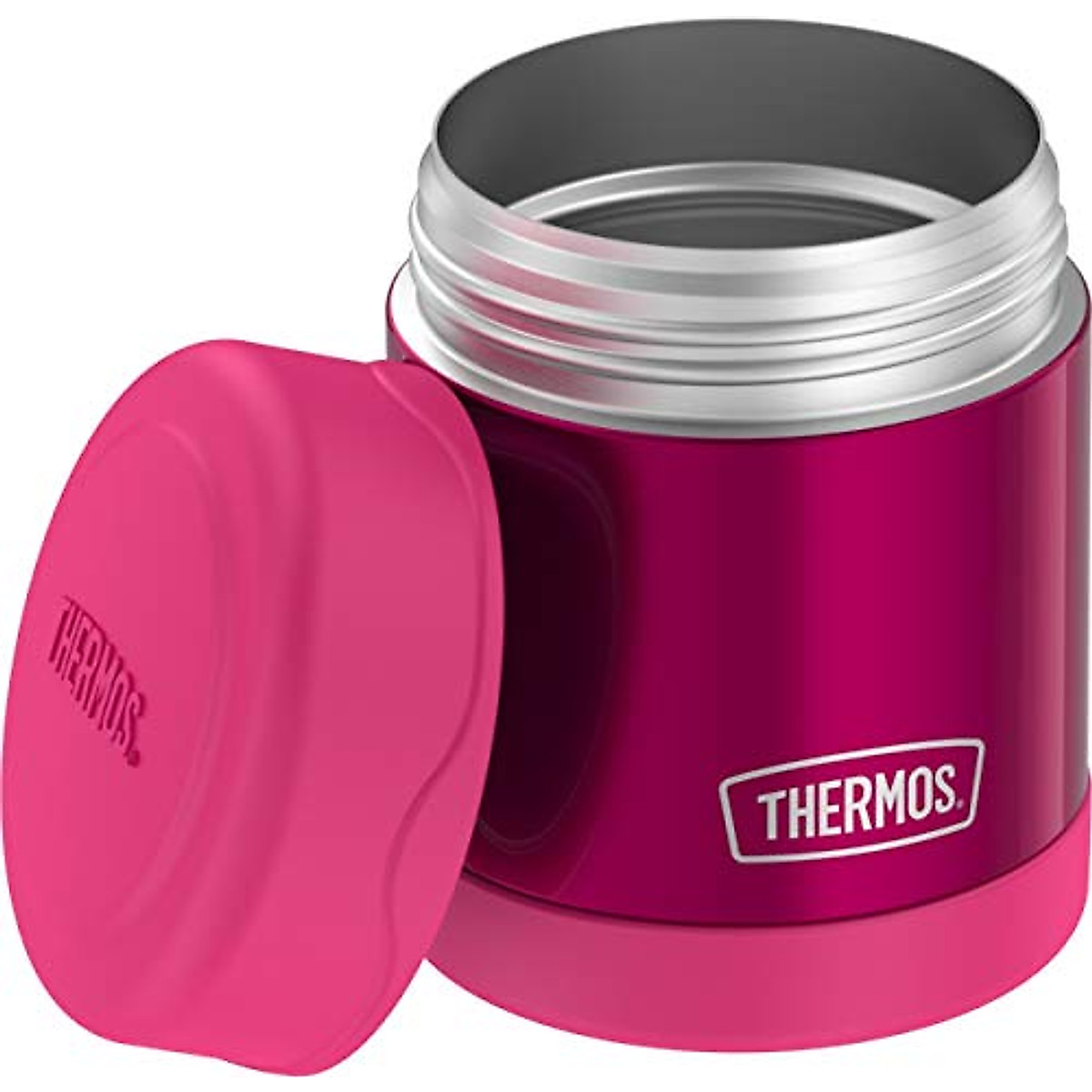 THERMOS FUNTAINER 10 Ounce Stainless Steel Vacuum Insulated Kids Food Jar, Pink