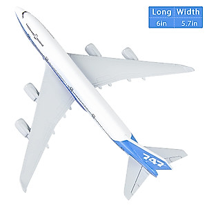 Busyflies Model Airplane 1:400 Diecast Airplanes Model Aircraft Metal Boeing 747 Plane Alloy Model for Birthday Gift