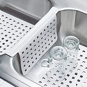 iDesign Plastic Kitchen Mat Sink Protector The Euro Collection, 11” x 12”