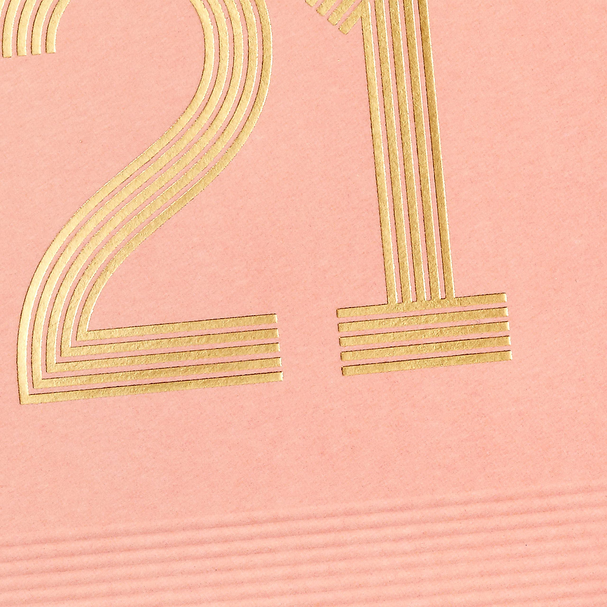 Hallmark Signature 21st Birthday Card (Here's to You)