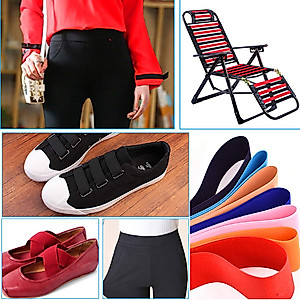 1 Roll Flat Elastic Cord 1.5-Inch Wide by 3-Yard Double-Side Twill Elastic Band(#19 Rose Red)