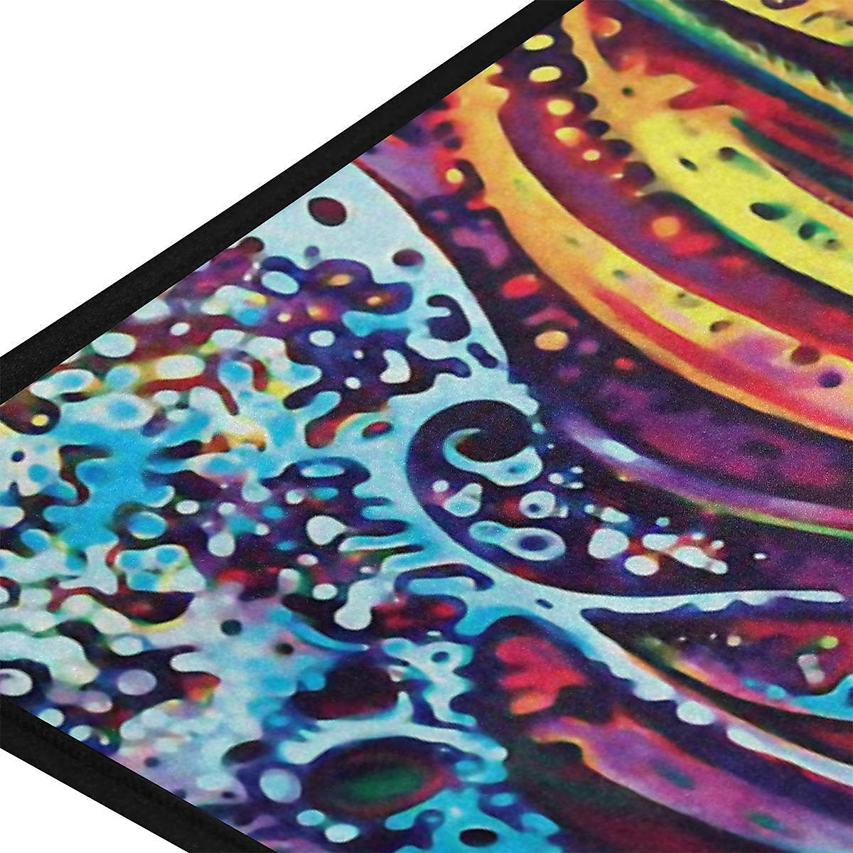 Kitchen Rugs Vibrant Peacock Feather Design Non-Slip Soft Kitchen Mats Bath Rug Runner Doormats Carpet for Home Decor, 39" X 20"