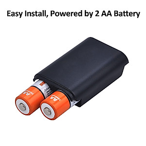 4 Pack Battery Pack Cover Shell Case for Xbox 360 Wireless Controller (2*Black, 2*White)