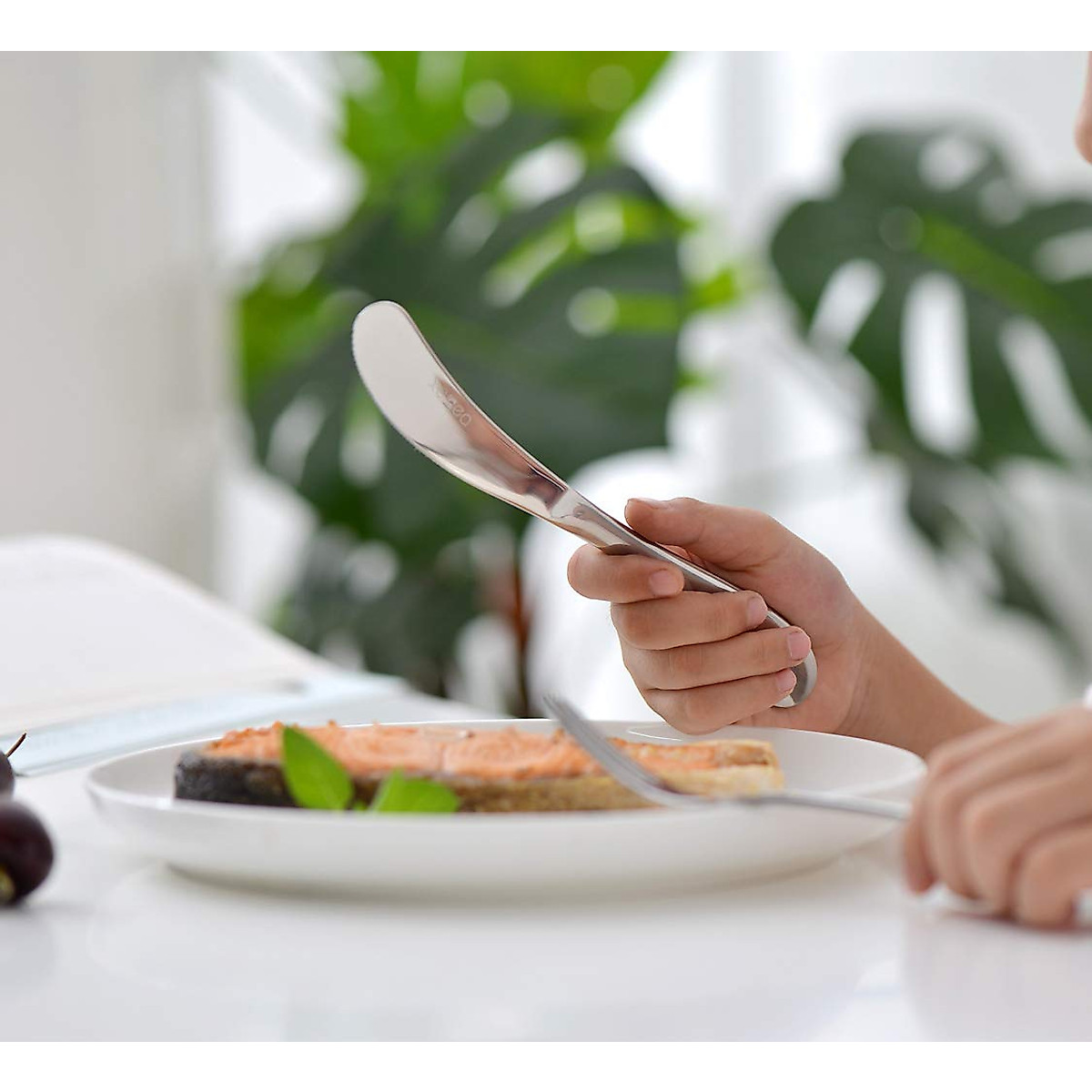 WEKTUNAA Stainless Steel Child Toddler Flatware Set, Kids Fork Knife Spoon, Mirror Polished, Steel Utensils for Toddler and Child