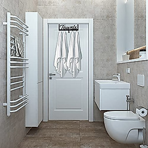 Aesthetic Over The Door Towel Rack for Your Bathroom – Space Saving and Convenient Towel Holder with Sturdy Hooks – The Perfect Addition to Your Bathroom Decor