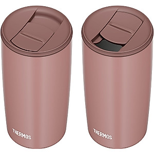 Thermos JDP-501 MBW Vacuum Insulated Tumbler with Lid, 16.9 fl oz (500 ml), Milk Brown
