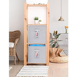 ECLAT Shoe Covers Box 12 Inch Storage Cubes- 1 Pack Foldable Shoe Booties Holder, Dispenser Bin for Guest, Homeowner, Realtor, Open House, Real Estate Agent Supplies, Light Gray