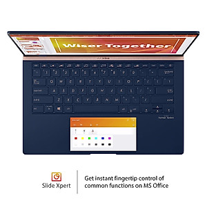 Asus ZenBook 14 Ultra-Slim Laptop 14 Full HD NanoEdge Bezel, Intel Core i7-1065G7, 8GB RAM, 512GB PCIe SSD, NumberPad, Thunderbolt 3, Windows 10 Home, Pine Grey, UX425JA-EB71 (Renewed)