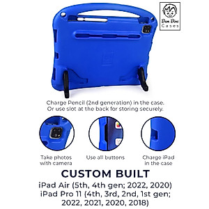 Bam Bino Space Suit - iPad 11 Pro Case, iPad Pro 11 Case for Kids, iPad Air 10.9 Case, iPad Air 5/ 4 Case, 2022 iPad Pro Case, iPad Air 4th Generation Case Kids, iPad Case Pencil Holder