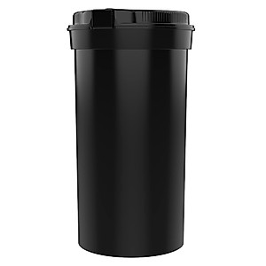 Rip N' Shred Pop Top Storage Container w/Built-In Grinder (Black, 225)