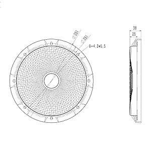 RECOIL 10-Inch High Excursion Black Steel Mesh Subwoofer Grille