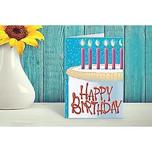 Stonehouse Collection 24 Pack Birthday Card Assortment of 5x7 Cards - Boxed Set of 24 Cards & Envelopes - Blank Birthday Cards - Great For Office Birthdays -USA Made