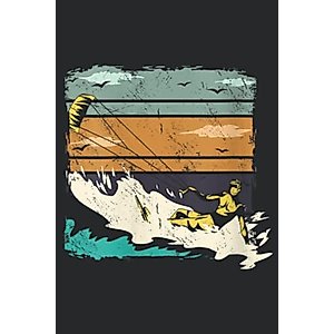 Womens Kite Surfing Kiteboard For Surf Kitesurfer Kiteboarding Graphic Art: Lined Journal Notebook To Do Schedule, Medium 6x9 Inches, 100 Pages, Printed Cover