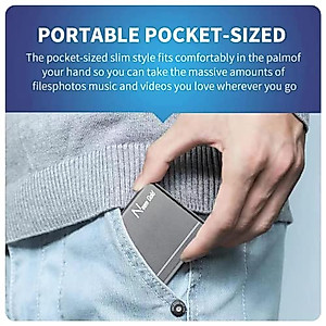 U&D 750GB 2.5 inches Portable External Hard Drive USB3.0 Mobile HDD Storage Compatible for PC, Desktop, Laptop, Mac, MacBook, Chromebook, Xbox One, Xbox 360, PS4 (750GB, Grey) UK-XJL-SXT-N21