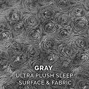 Furhaven Medium Dog Bed Ultra Plush Curly Faux Fur Oval Lounger w/ Removable Washable Cover - Gray, Medium