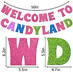 Candy Hanging Swirls, Candy Themed Party Banner, Candy Birthday Party Decorations, Candy Baby Shower Decor, Candy Themed Party Decorations for Classroom, 11Pcs