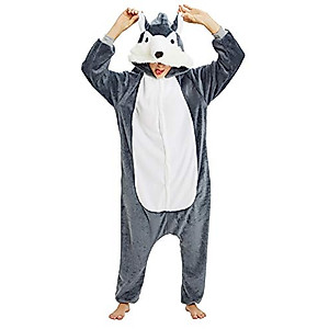 Très Chic Mailanda Adult Unisex Animal Pajamas for Women Men Onesie Sleepwear Halloween Cosplay Costume Medium