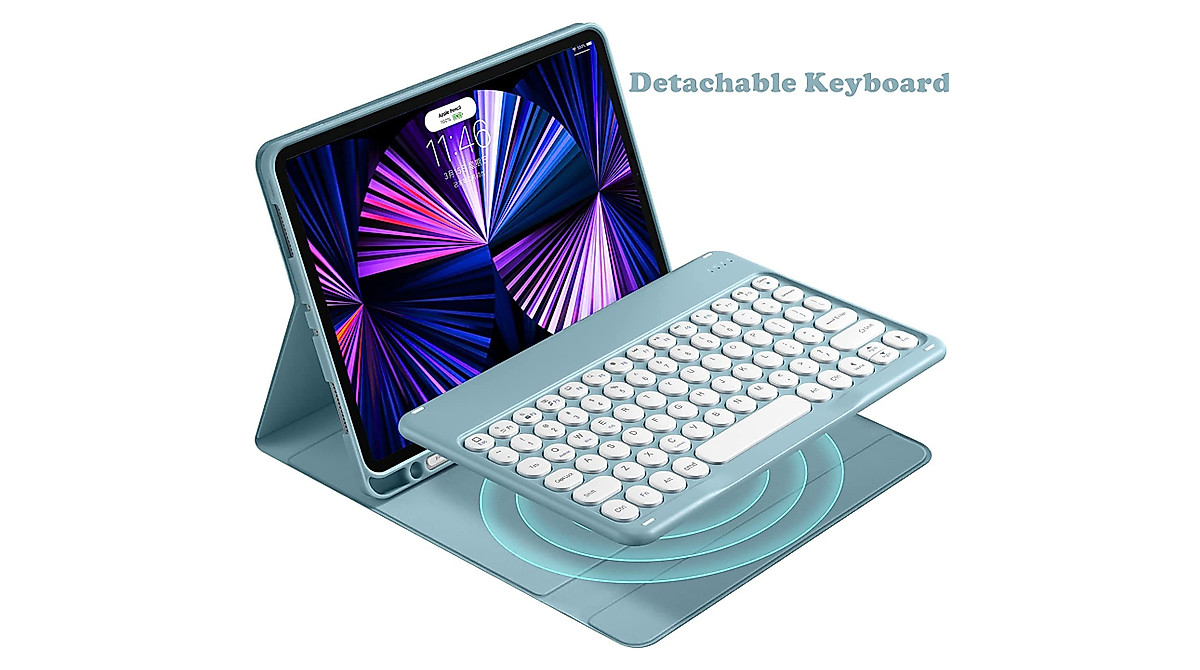 Pink Keyboard Case for Galaxy Tab S6 Lite - QIYIBOCASE