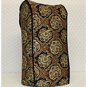 Ninja blender cover - Quilted double faced cotton, Black Paisley