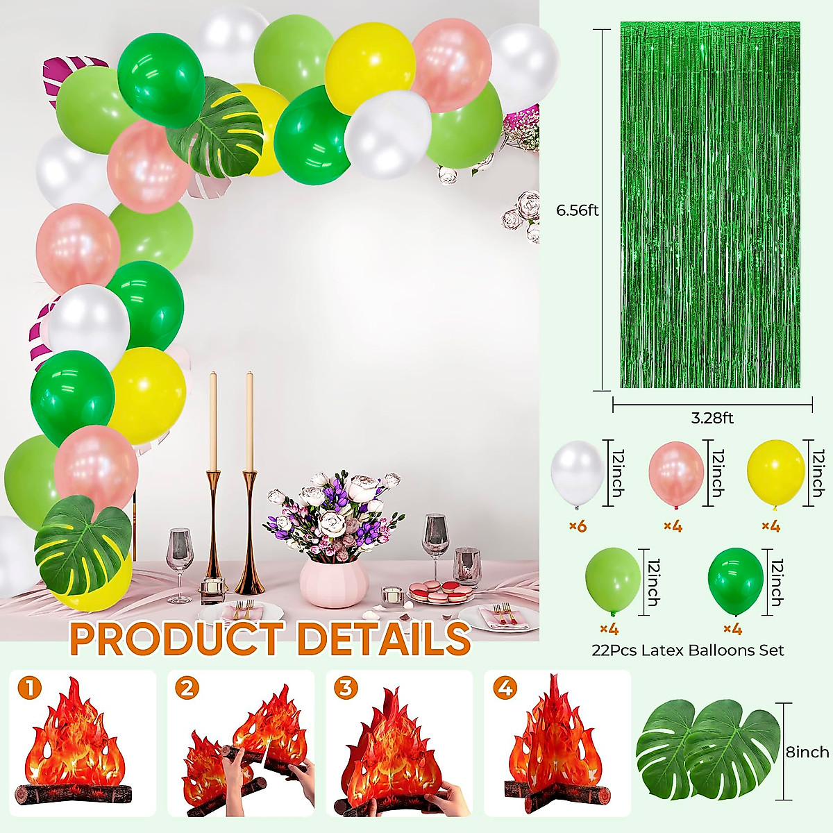 Lets Get Wild Banner Balloons Jungle Theme Bachelorette Party Decorations Kit Safari Bachelorette Party Photo Backdrop bridal Shower Decor Bachelorette Balloons Decor Balloon Banners
