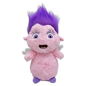 Furry Bibble Plushies, Purple Hair Kawaii Chubby Elf Plush Doll, Super Soft Hit Animated Movie Character Plush Toy, Creative Role Throw Pillow, Funny Cute Home Decor Collectibles Stuffed Toys-Pink