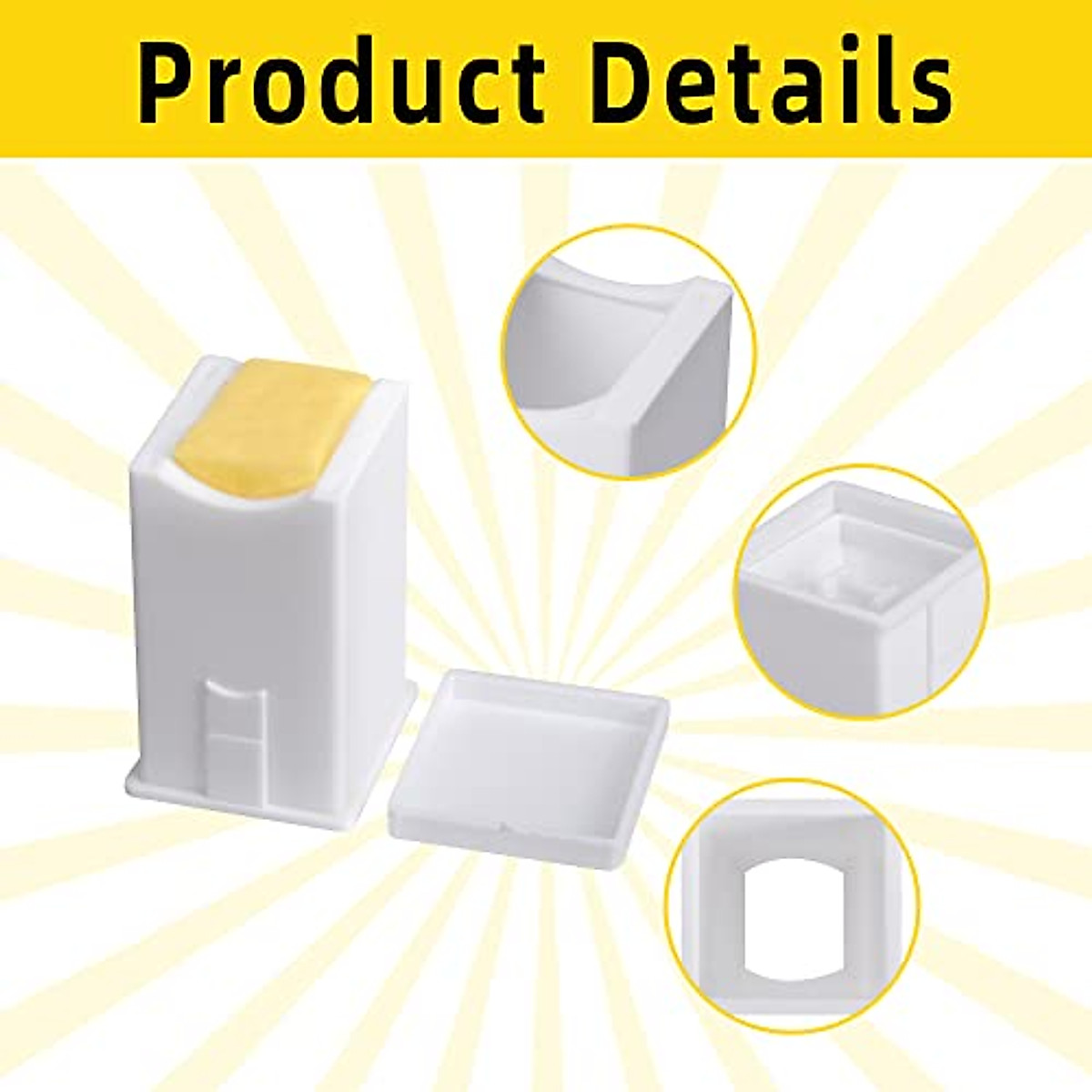 codree 3 PCS Butter Spreader Dispenser-Corn Butter Holder with Built-In Cover-Spreads Butter Dispenser on Waffles Toast Pancakes Bagels