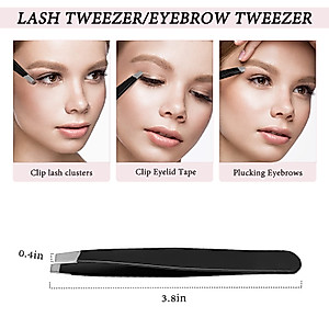 DIY Eyelash Extension Kit, 240 Pcs Lash Clusters individual Cluster Lashes with Super Hold Mascara Brush Bond and Seal Eyelash Glue and Lash Applicator eyelash cluster extensions Set (30+40D Kit)