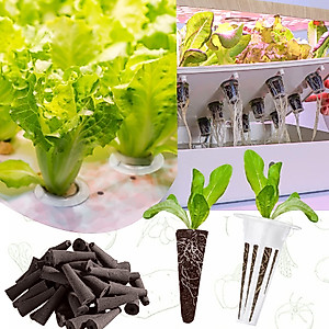 Ruzzut 120PCS Seed Pods Kit for Hydroponic Growing System,Hydroponics Garden Accessories for AeroGarden,Grow Anything Kit with 30 Grow Sponges for Indoor&Outdoor Seed Starting Supplies
