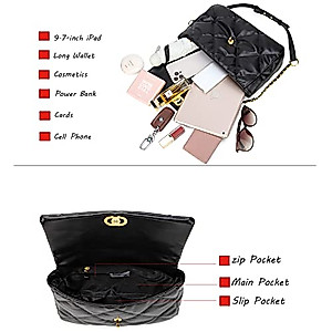 Crossbody Bags for Women Vegan Leather Handbags Classic Tote Purse with Adjustable Strap large Messenger Shoulder Bags Black