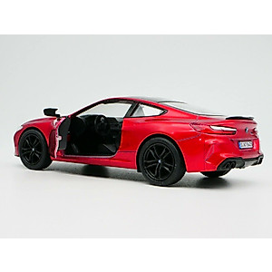 KiNSMART BMW M8 Competition Coupe Red 5" 1:36 Scale Die Cast Metal Model Toy Car w/Pullback Action