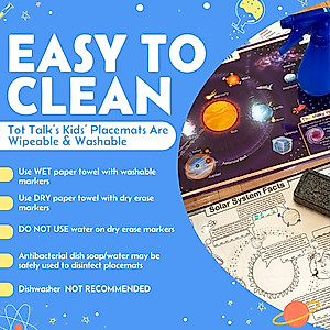 Tot Talk Periodic Table of The Elements Educational Placemat for Kids, Washable, Made in The USA