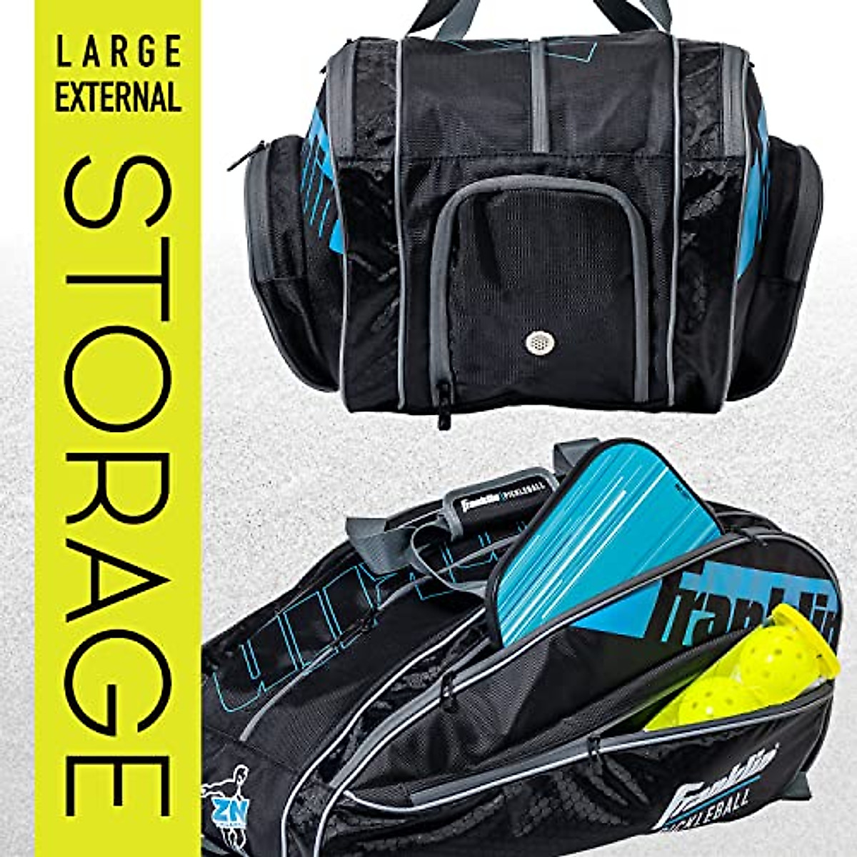 Franklin Sports Pro Series Pickleball Paddle Bag Pro Player Zane Navratil Edition