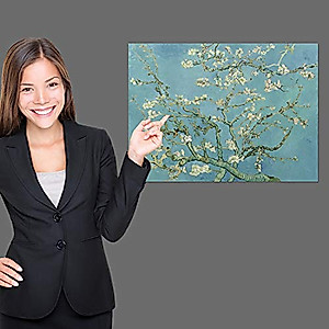 PalaceLearning Vincent Van Gogh Almond Blossom Poster Print - 1890 - Fine Art Wall Decor (18" x 24", Laminated)