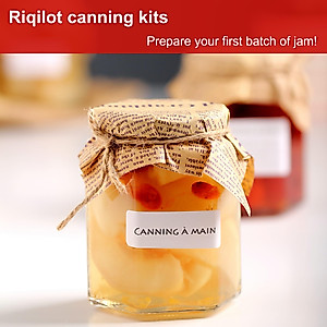 Canning Supplies Starter Kit Kitchen Tool Set Include Canning Tongs, Jar Wrench, Magnetic Lid Lifter, Wide Mouth Funnel, Bubble Popper/Measurer, Jar Lifter for Water Bath Canner Pot or Pressure Canner