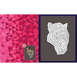 Amazing Animals: Adult Sticker by Numbers-With 10 Pictures to Complete!