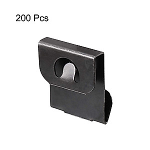 uxcell Photo Frames Hanger Hooks, 0.35mm Thick S-Shaped Metal Wall Mount Album Picture Hanging Clips, 200 Pcs