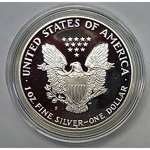 1990 S American 1 oz. Silver Eagle Dollar Proof US Mint