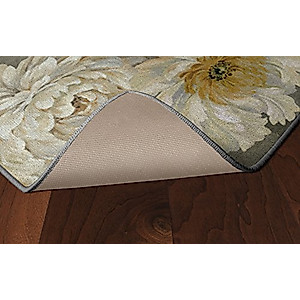 Brumlow Mills Pearl Grey Floral Study by Pamela Gladding Decorative Rug for Kitchen, Entryway Rug, Living Room or Bedroom Carpet, 2'6" x 3'10"