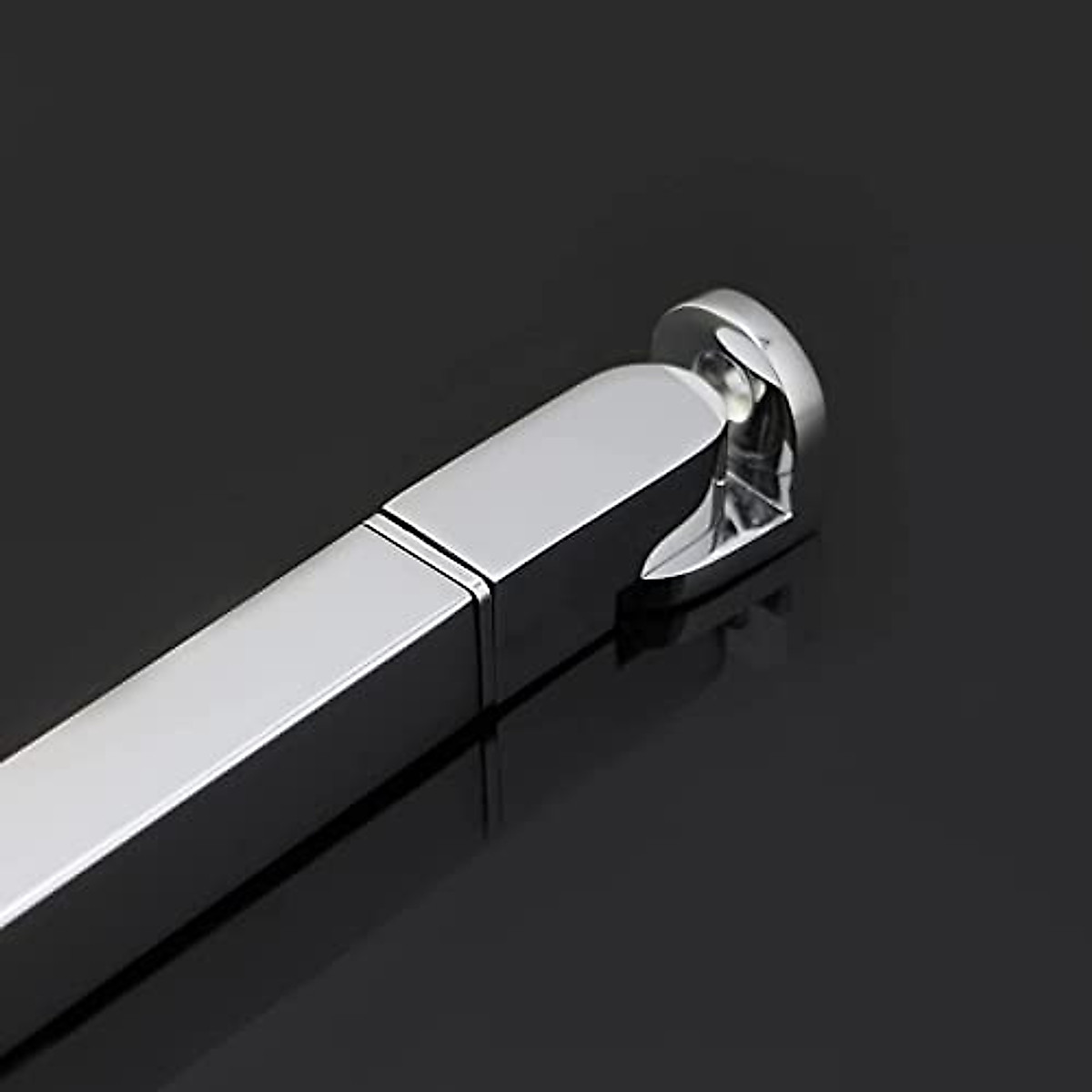 LukLoy Adjustable 700mm to 1200mm Telescopic Bar Support Bar Stabilizer Bracket for Walk in Shower Screen 6mm - 10mm Glass