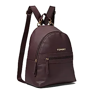 Tommy Hilfiger Kendall II Medium Dome Backpack Saffiano PVC Dark Cabernet One Size